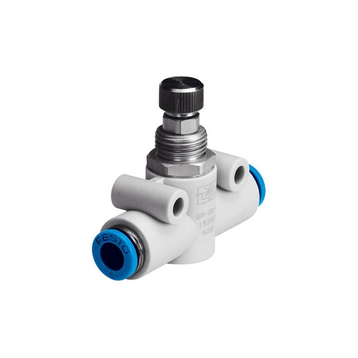 Пневмодроссель Festo GR-QS-8 (цанга 8мм) с обратным клапаном - цена ...